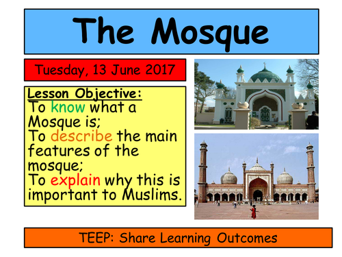 KS3 Islam- The Mosque | Teaching Resources