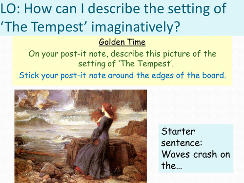 'Outstanding' lesson on describing the setting of 'The Tempest ...