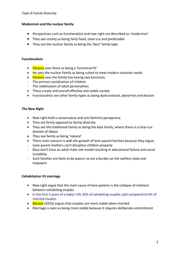 Family diversity sociology | Teaching Resources