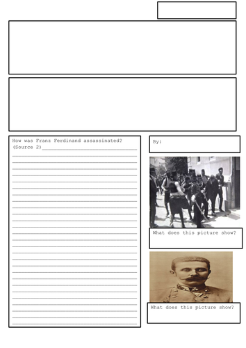 Assassination of Franz Ferdinand Newspaper Report | Teaching Resources