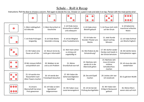 Revision games for Stimmt chapters 1-3 Edexcel GCSE Stimmt | Teaching ...