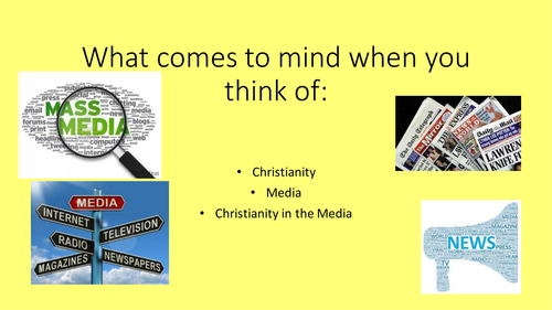 Christianity and the Media resources Year 7 | Teaching Resources
