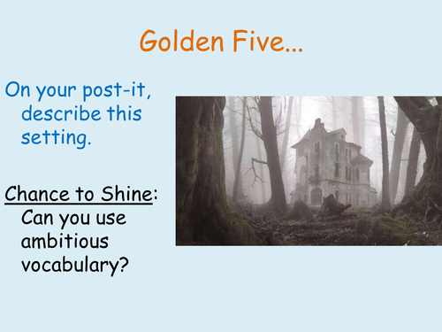 Lesson on using the senses in creative writing | Teaching Resources