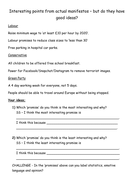 Manifesto writing - what is a manifesto? | Teaching Resources