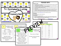 Systematic Listing GCSE 9-1 Foundation Treasure Hunt | Teaching Resources