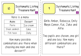 Systematic Listing GCSE 9-1 Foundation Treasure Hunt | Teaching Resources