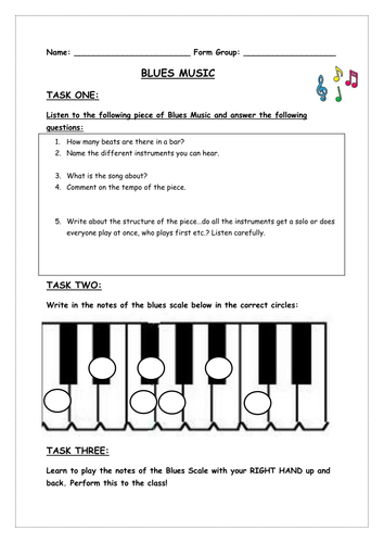 Blues Music - an 8 week unit of work | Teaching Resources