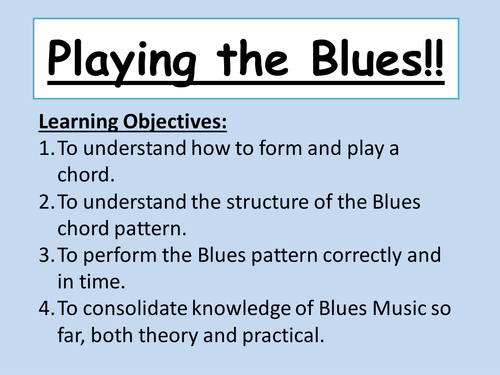 Blues Music - an 8 week unit of work | Teaching Resources
