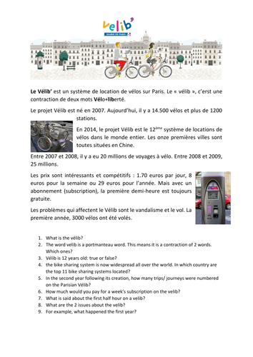 files about Paris. | Teaching Resources