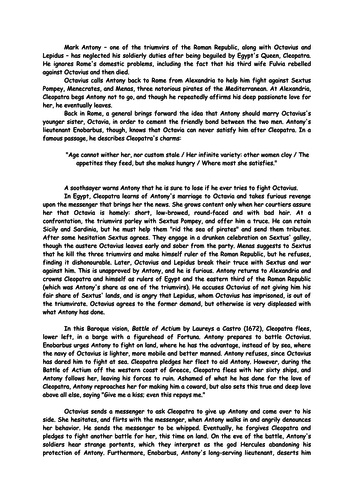 Antony & Cleopatra- Act 1 | Teaching Resources