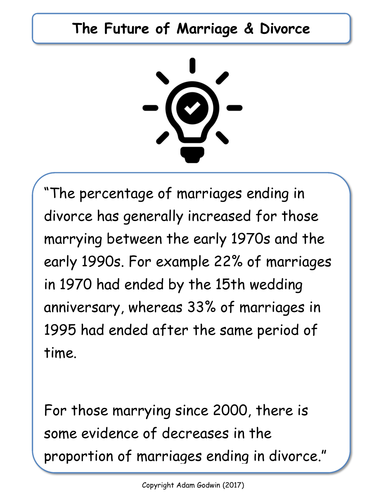 The Future of Marriage and Divorce - Sociology of Families - L13/20 ...