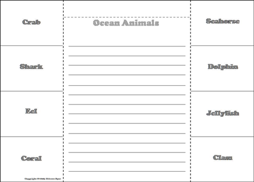 Ocean Animals Lapbook | Teaching Resources