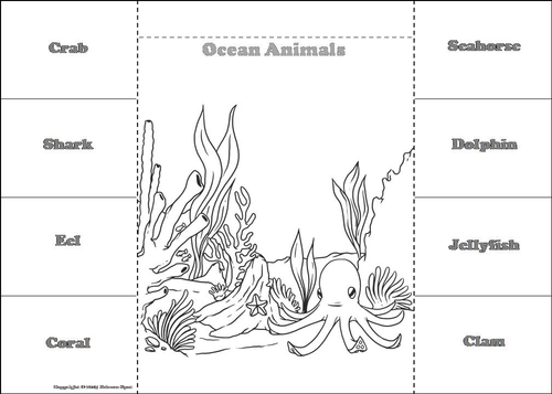 Ocean Animals Lapbook | Teaching Resources