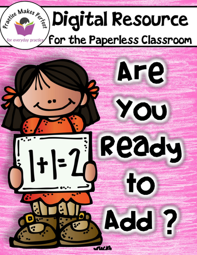 Addition Basic Facts within 20 Practice and Review Digital Resource ...