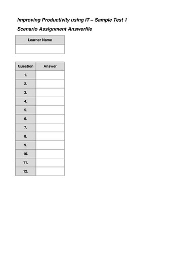 ICDL Improving Productivity: PowerPoint, Excel & Word Skills for KS3 Computing | Teaching Resources