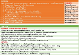 SENTENCE WORD ORDER LESSON AND RESOURCES | Teaching Resources