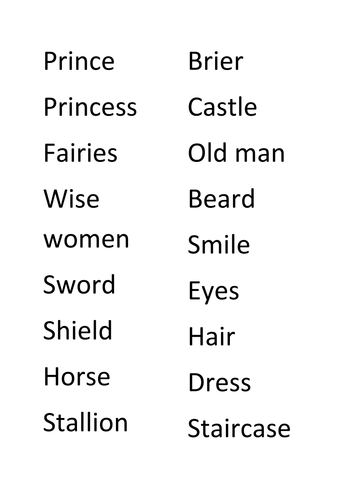 Literacy year3 Sleeping Beauty Briar Rose | Teaching Resources