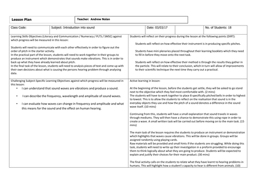 Describing Sound | Teaching Resources
