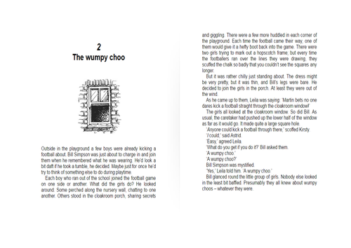 year 3 reading lessons - Bill's New Frock | Teaching Resources