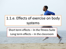 OCR GCSE PE Effects of exercise | Teaching Resources