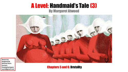 A Level: (3) The Handmaids Tale - Chapters 5 and 6 | Teaching Resources