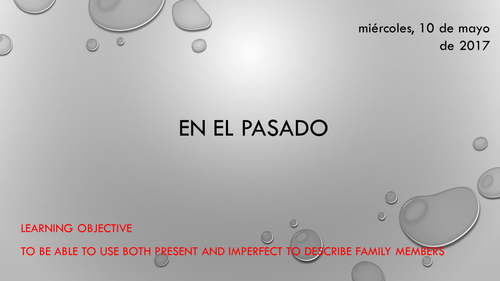 Mi familia - 2 tenses | Teaching Resources