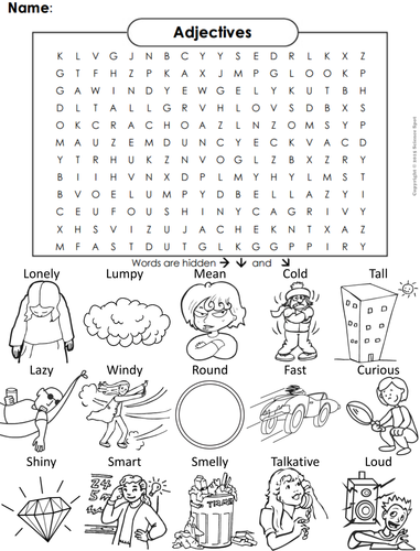 Adjectives Word Search | Teaching Resources
