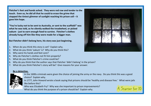 Story starters ideal for home learning with guided reading ...