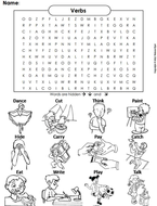 Verbs Word Search | Teaching Resources