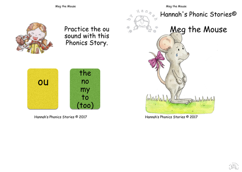 Meg the Mouse, Hannah's Phonics Stories, ou sound | Teaching Resources