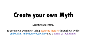 Create your own myth | Teaching Resources
