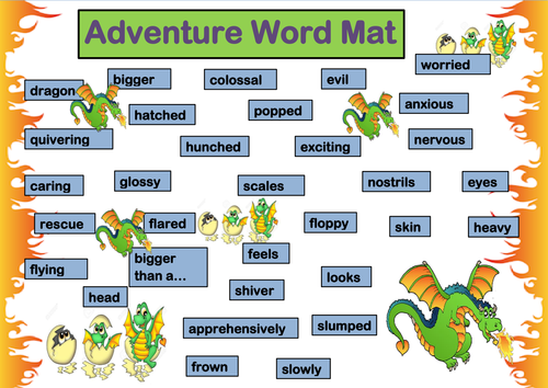 Dragon/Adventure Writing Template | Teaching Resources