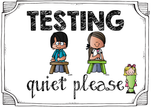 Testing Poster | Teaching Resources