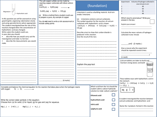 CC8 revision mat | Teaching Resources