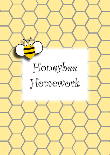 Bee Theme Homework Folder Cover | Teaching Resources