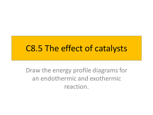 C8.5 The effect of catalysts on rate of reaction - New AQA GCSE 2018 ...