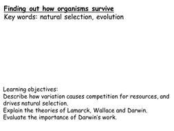 Evolution KS3 | Teaching Resources