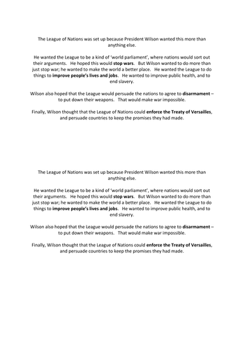 New AQA History GCSE 1-9 Creation of the League of Nations, covenant ... New AQA History GCSE 1-9 Creation of the League of Nations, covenant ...