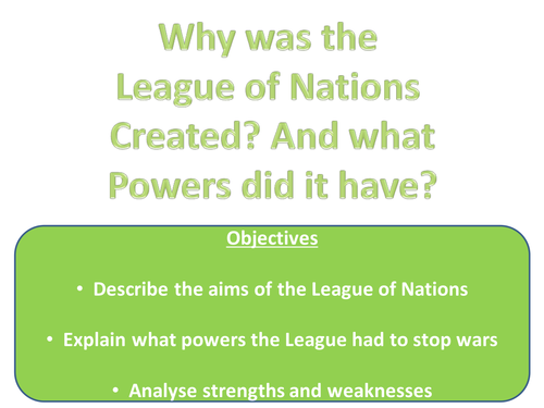 New AQA History GCSE 1-9 Creation of the League of Nations, covenant ... New AQA History GCSE 1-9 Creation of the League of Nations, covenant ...