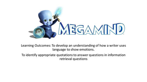 Megamind- Impressions - Fiction Reading (Component 1a Eduqas ...