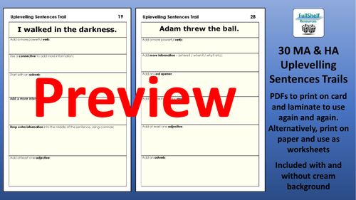 Improving Sentences Uplevelling Writing | Teaching Resources