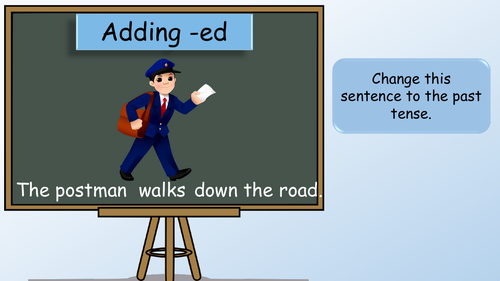 Verbs: Adding -ed to Regular Verbs | Teaching Resources