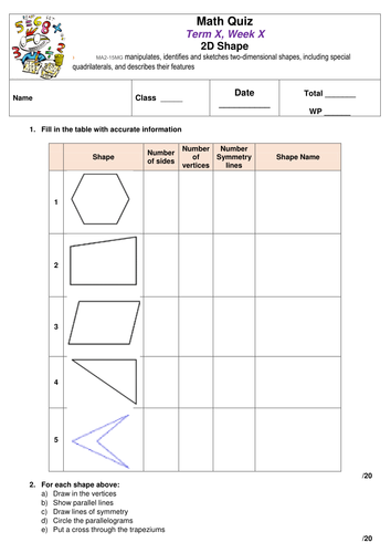 Year 4 Mathematics: 2D Shape | Teaching Resources