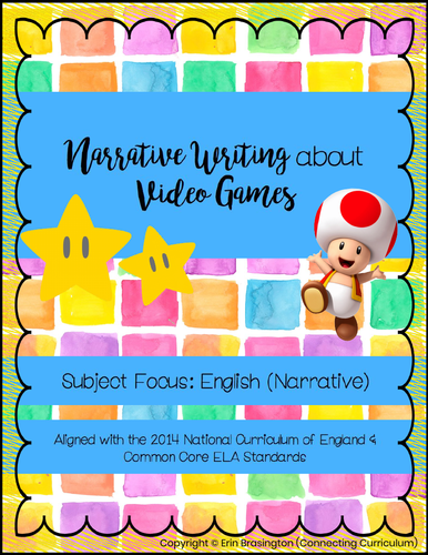 Video Game Narrative Writing | Teaching Resources