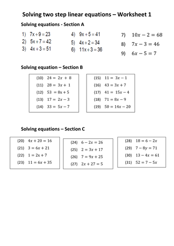 Solving equations upto unknowns on both sides (Grade 4) | Teaching ...