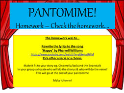 KS3 Drama - Pantomime - Lesson 4 | Teaching Resources