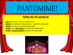 KS3 Drama (SEN Differentiated) Pantomime - Lesson 1 | Teaching Resources