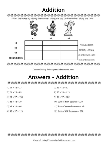 Free Ancient Greek Themed Maths Worksheets for Year 4 Classes ...
