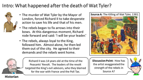 Card Sort: What were the consequences of the Peasants' Revolt ...