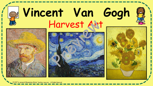 Harvest Festival Art Unit - Van Gogh/Wheat/Bread - KS1 | Teaching Resources